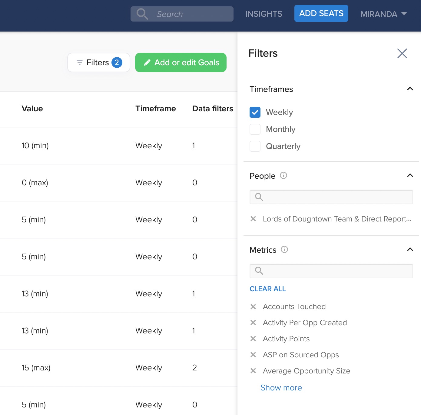 Atrium's Goal Center - goal management made easy! – Atrium